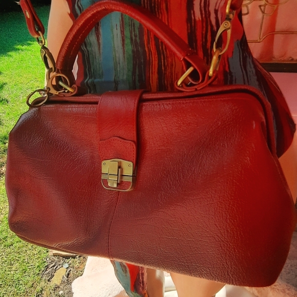 Ameri Leather | Bags | Ameri Leather Doctors Handbag Satchel Crossbody Bag | Poshmark